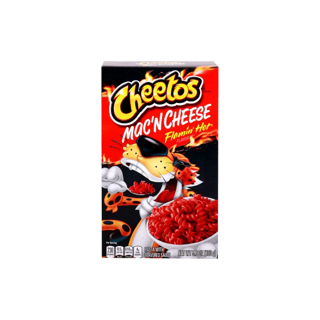 Cheetos Flamin’ Hot Flavor Mac’n Cheese 160G – Snacks Box